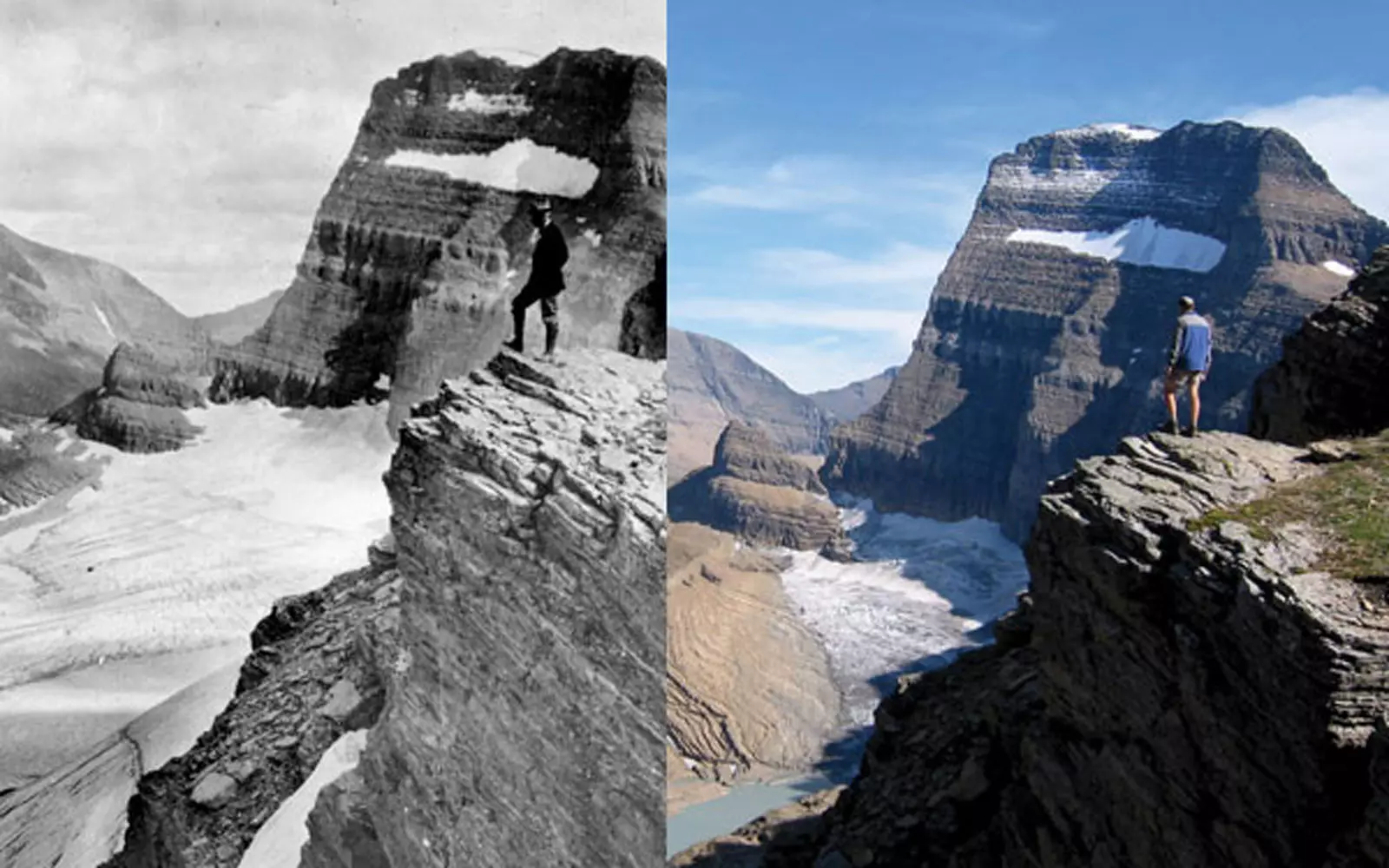 Parcul Național Glacier Comparația ghețarilor