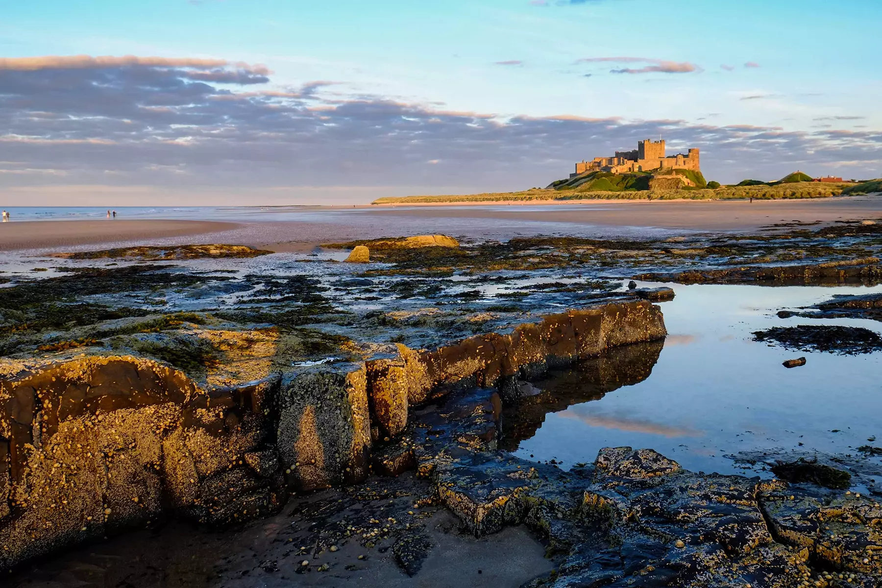 Zamek Bamburgh, Northumberland, Anglia, Wielka Brytania